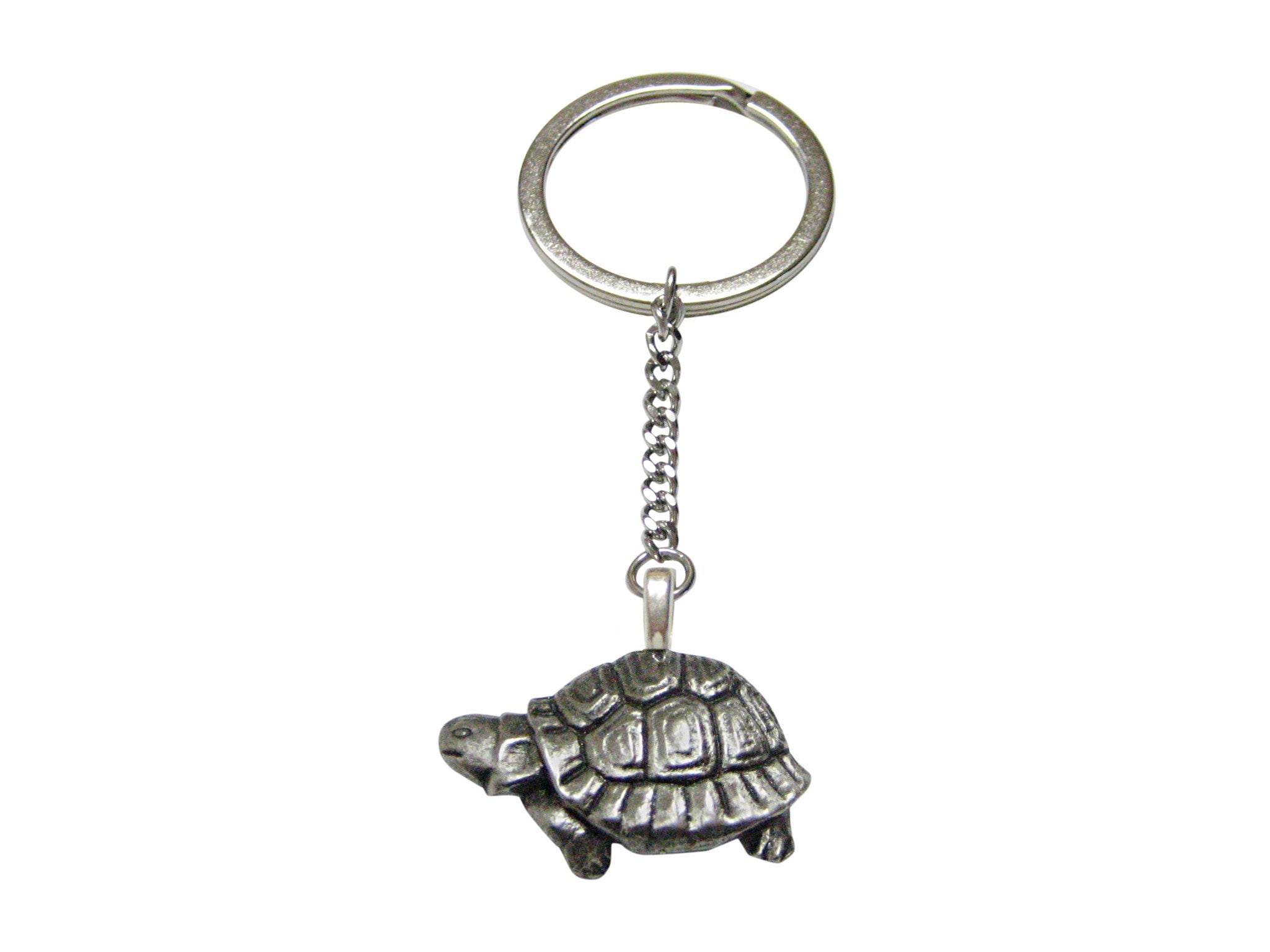 Textured Turtle Tortoise Pendant Keychain - Kiola Designs